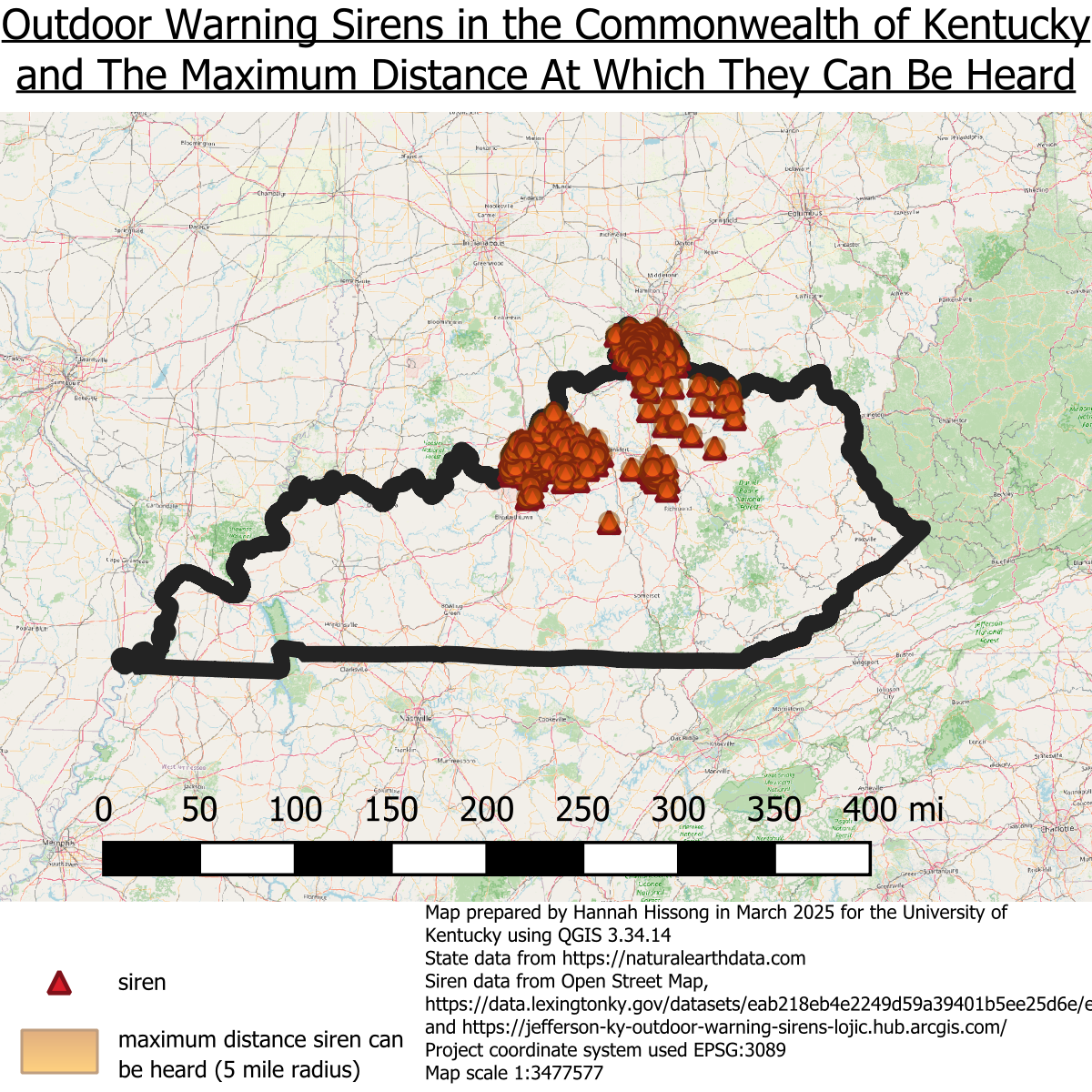 Kentucky Outdoor Warning Sirens